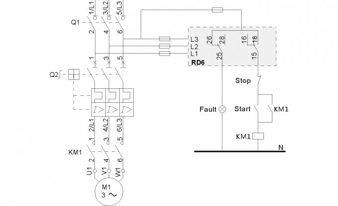 CBR RD6 3 Phase Sequence Relay 200-500V Phase Sequence Protection Relay