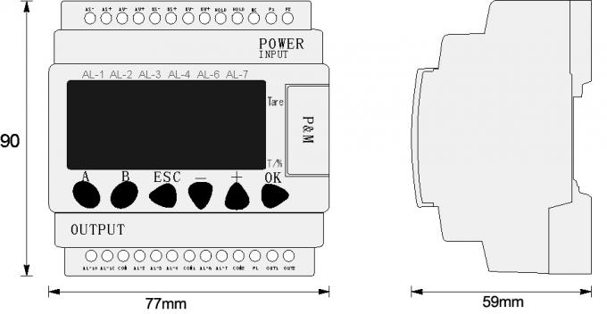 OMS-820 Load Control Unit 0-10V 4-20mA Elevator Load Control Unit Indicator